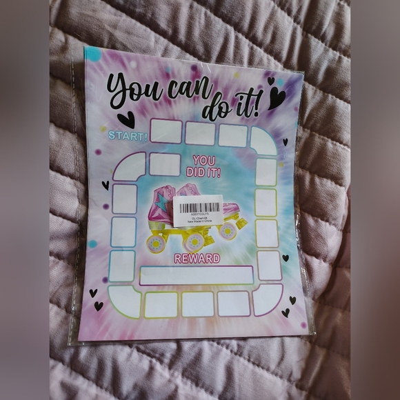 Other | Motivational Reward Chart With Roller Skate Design | Poshmark